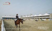 China Aluminum and PVC High Peak Double Decker Tents Used for Horse Riding and Outdoor Events for sale