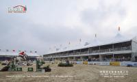 China Aluminum and PVC High Peak Double Decker Tents Used for Horse Riding and Outdoor Events for sale