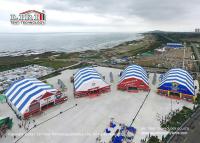 China 40m Width 50m Length Polygon Tent With Colorful Roof For Outdoor Events for sale