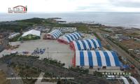 China Aluminum & Colorful PVC  Polygon Tent With Colorful Roof For Beer Festival Event for sale
