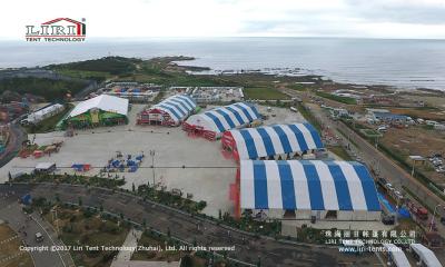 China Aluminum & Colorful PVC  Polygon Tent With Colorful Roof For Beer Festival Event for sale