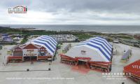 China Aluminum & Colorful PVC  Polygon Tent With Colorful Roof For Beer Festival Event for sale
