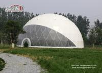 China Huge 55m Diameter Geodesic Geo Shelter Dome Tent Strcuture For Big Event for sale