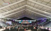 China 8000 People Big Church Marquee Tent with Air Conditioner in Nigeria , White Party Tent for sale