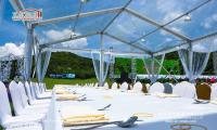 China 200-300 People Waterproof Clear Party Tent with Clear Top for Outdoor Parties and Events for sale