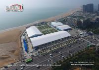 China Waterproof PVC Roof Outdoor Exhibition Tents Marquee with Tempering Glass Sides for sale