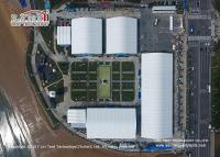 China Waterproof PVC Roof Outdoor Exhibition Tents Marquee with Tempering Glass Sides for sale