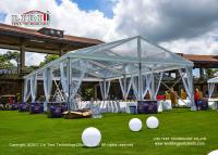 China 10m Width 15m Length Transparent Top Tent For 150 People Wedding Party for sale
