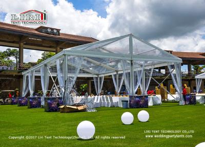 China 10m Width 15m Length Transparent Top Tent For 150 People Wedding Party for sale
