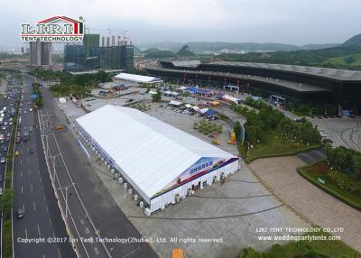 China Big Waterproof PVC Outdoor Exhibition Tents 50X115m with Air Conditioner for Car Show for sale