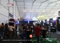 China 30M x100M  Temporary Large Outdoor Exhibition Tents With Whie Roof Cover For Conference for sale