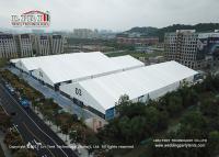 China 30M x100M  Temporary Large Outdoor Exhibition Tents With Whie Roof Cover For Conference for sale