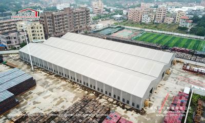 China 20X100m Aluminum And PVC Tents Connect Together Used As Warehouse for sale