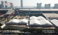 China 50m Width Second Hand Marquee For Magic Show With Clear Span / White Marquee Tent for sale