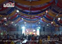 China Waterproof and Flame Retardant Big Polygon Tent with Colorful Roof Cover for Outdoor Beer Festival for sale