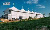 China High Peak  Double Decker Tents With ABS Hard Wall And Luxury Decoration For High Class Events for sale