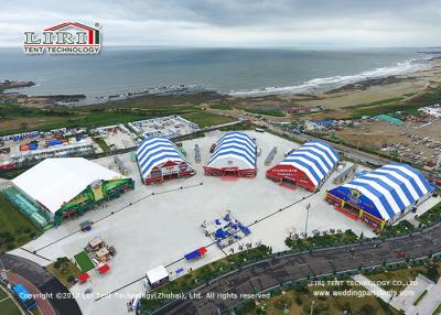 China 40m Width Polygon Marquee With Colorful Roof Top And Sidewalls For Beer Festival for sale