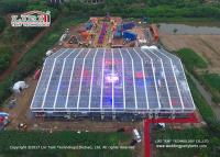 China 50x100m Big Clear Outdoor Event Tents with Clear Roof Cover , Large Event Tents for sale