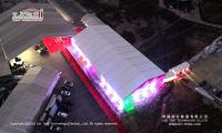 China White Aluminum and PVC Luxury Celebrating Tent with Solid Sidewalls for 500 People Capacity Weddings and Parties for sale