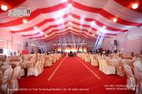 China 20M X 50M  Luxury Wedding Tents With Hard Wall  for Outdoor Anniversary Event Party for sale