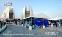 China White Luxury Wedding Tents , Transparent Top Tent For Different Event Festival for sale