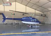 China Waterproof And Flame Retardant Cover Aircraft Hangar Tent With Auto Roll Up Door / 25ｍ Width Aluminum Frame for sale