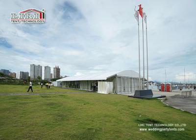 China 1000 People Dome Marquee Tent With Glass Walls And ABS Walls For Wedding for sale