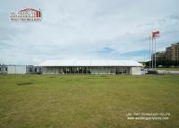 China 1000 People Dome Marquee Tent With Glass Walls And ABS Walls For Wedding for sale