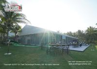 China 30m Width Glass Wall Outdoor Tents For Events / Exhibition 1000 People Capacity for sale