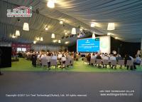 China 30m Width Glass Wall Outdoor Tents For Events / Exhibition 1000 People Capacity for sale