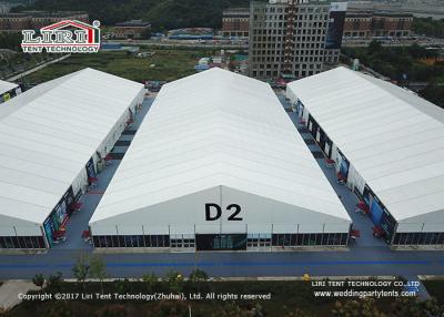 China 25 Meter Width White Marquee Canopy Tent For Movable Temporary Exhibition for sale