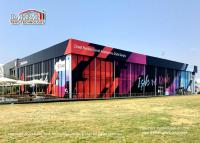 China Durable Black Double Decker Tents 25 X 50m With Customized Printing For Event Show for sale