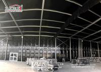 China Durable Black Double Decker Tents 25 X 50m With Customized Printing For Event Show for sale