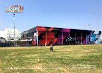 China Aluminum Frame Outdoor Event Tents / Black Cube Structure Double Decker Tent for sale