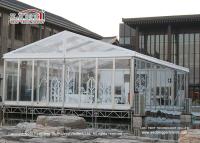 China 200 People Transparent Marquee Tent / Waterproof Event Tent A Shape Style for sale