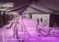 China 1000 People White Outdoor Wedding Marquee Tent With Soft PVC Fabric Wall Flame Retardant for sale