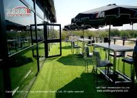 China Black Cube Double Decker Outdoor Event Tents , Wind Loading 100km / hour for sale
