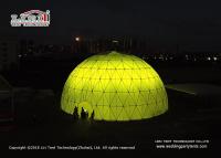 China Steel Frame PVC Lighted Geodesic Dome / Geo Shelter Dome Tent for sale