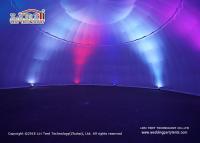 China Steel Frame PVC Lighted Geodesic Dome / Geo Shelter Dome Tent for sale