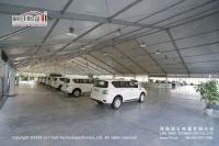 China 30m White PVC High Peak Tents with Hard Pressed Extruded Aluminum Alloy Frame for sale