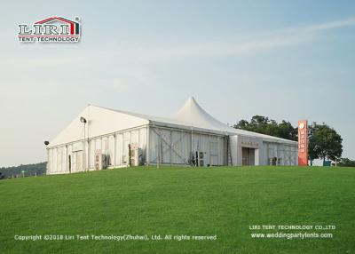 China Luxury Waterproof High Peak Wedding Marquee with Glass Walls 20x30m for sale