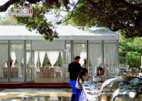 China Luxury Waterproof High Peak Wedding Marquee with Glass Walls 20x30m for sale
