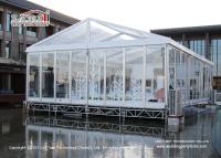 China 10 x 20 m Transparent Marquee Tent With Glass Walls For Outdoor Temporary 200 People Wedding for sale
