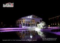 China 10 x 20 m Transparent Marquee Tent With Glass Walls For Outdoor Temporary 200 People Wedding for sale