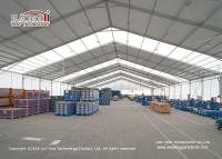 China 25 Meter Width Warehouse Marquee Canopy Tent With Translucent Pvc Roof Cover for sale