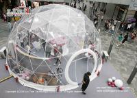 China Clear Geodesic Dome Tents With Clear Cover For Outdoor Parties And Weddings for sale