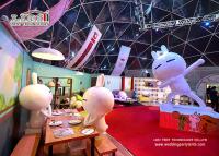 China Clear Geodesic Dome Tents With Clear Cover For Outdoor Parties And Weddings for sale