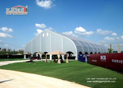 China UV Resistant Customized 25 X 50m TFS Tent , Curved Sport Event Tents for sale