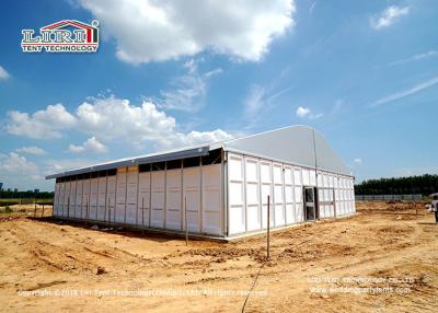 China 25 x 30m Aluminum Permanent Outdoor Event Tents with Hard Wall Arcum Shape for sale