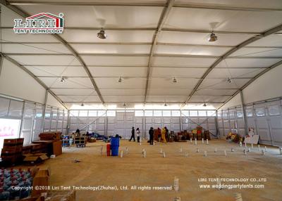 China UV Resistant Customized 30 X 50m TFS Tent , Curved Sporting Event Tents for sale